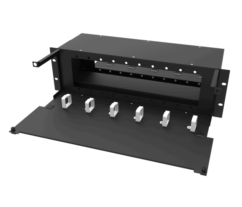 FotonGuide Fiber Optic Splitter Chassis (Empty), 19” Rack Mount, 3RU ...