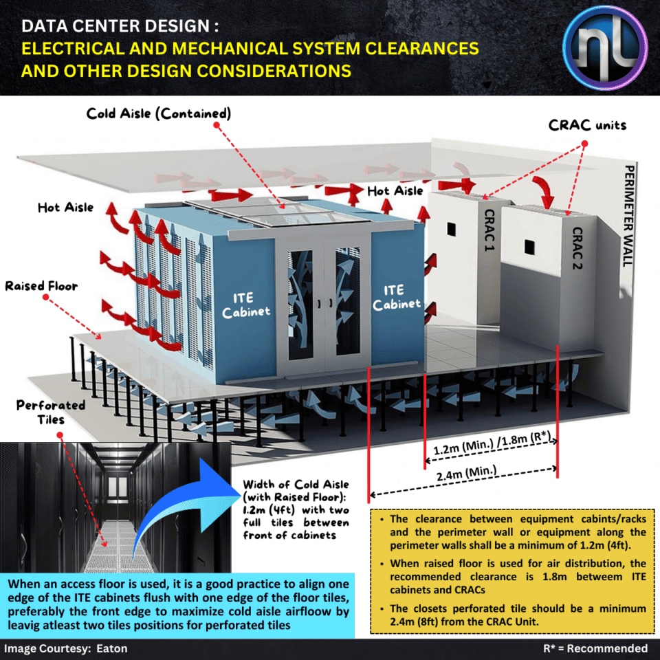 Data Center Design: Electrical and Mechanical System Clearances & Best ...